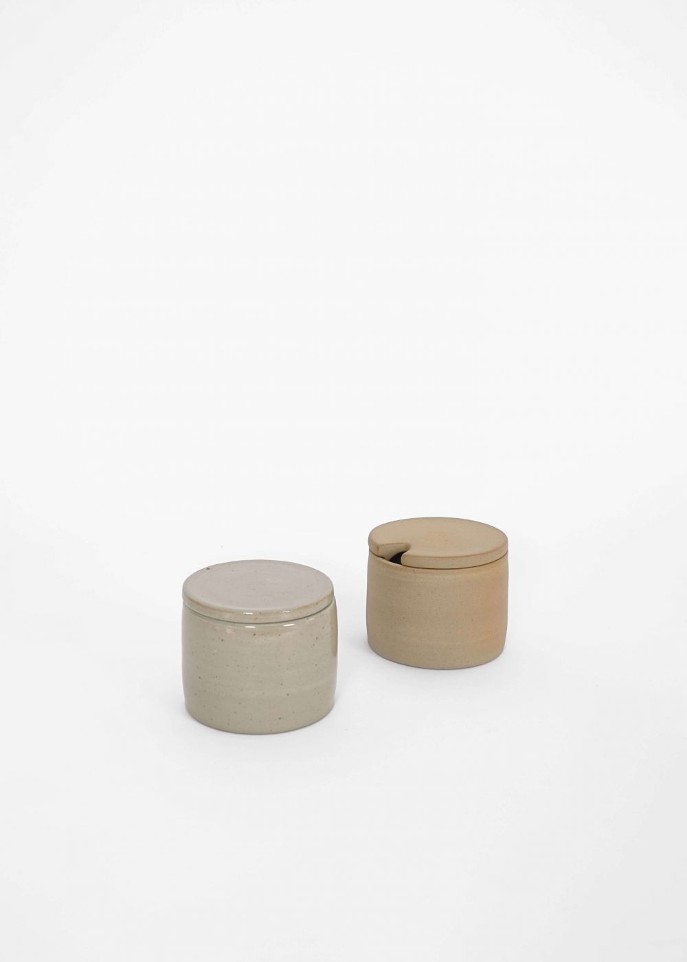 Grey Stoneware Ceramic Jar Lid »Brutal«