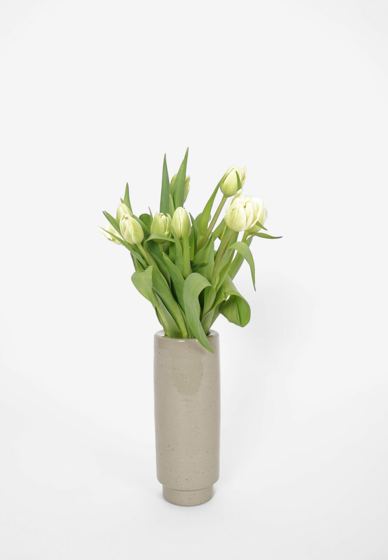 Small Grey Stoneware Ceramic Vase handmade in Germany